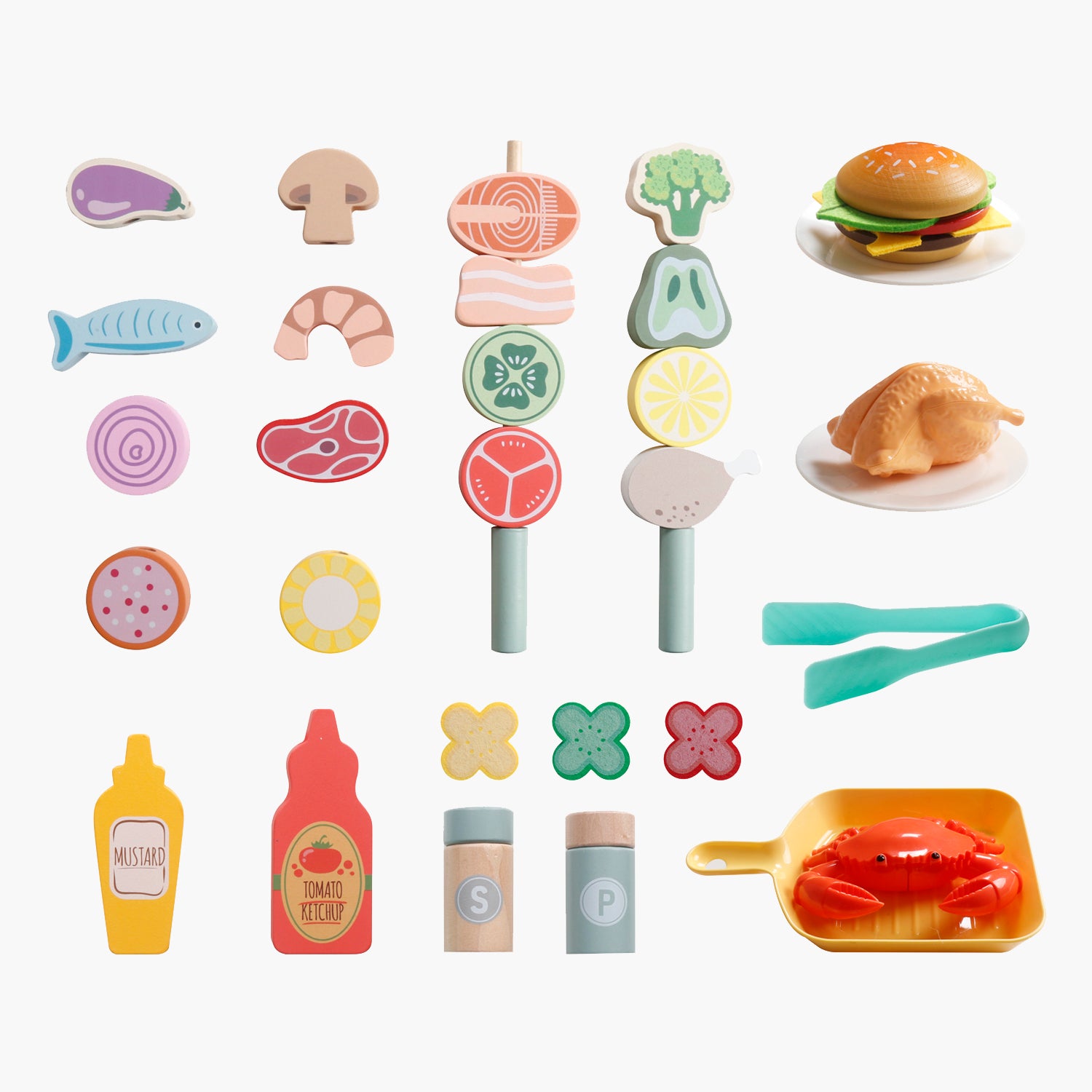 Parrilla Infantil de Madera Alonso Multicolor