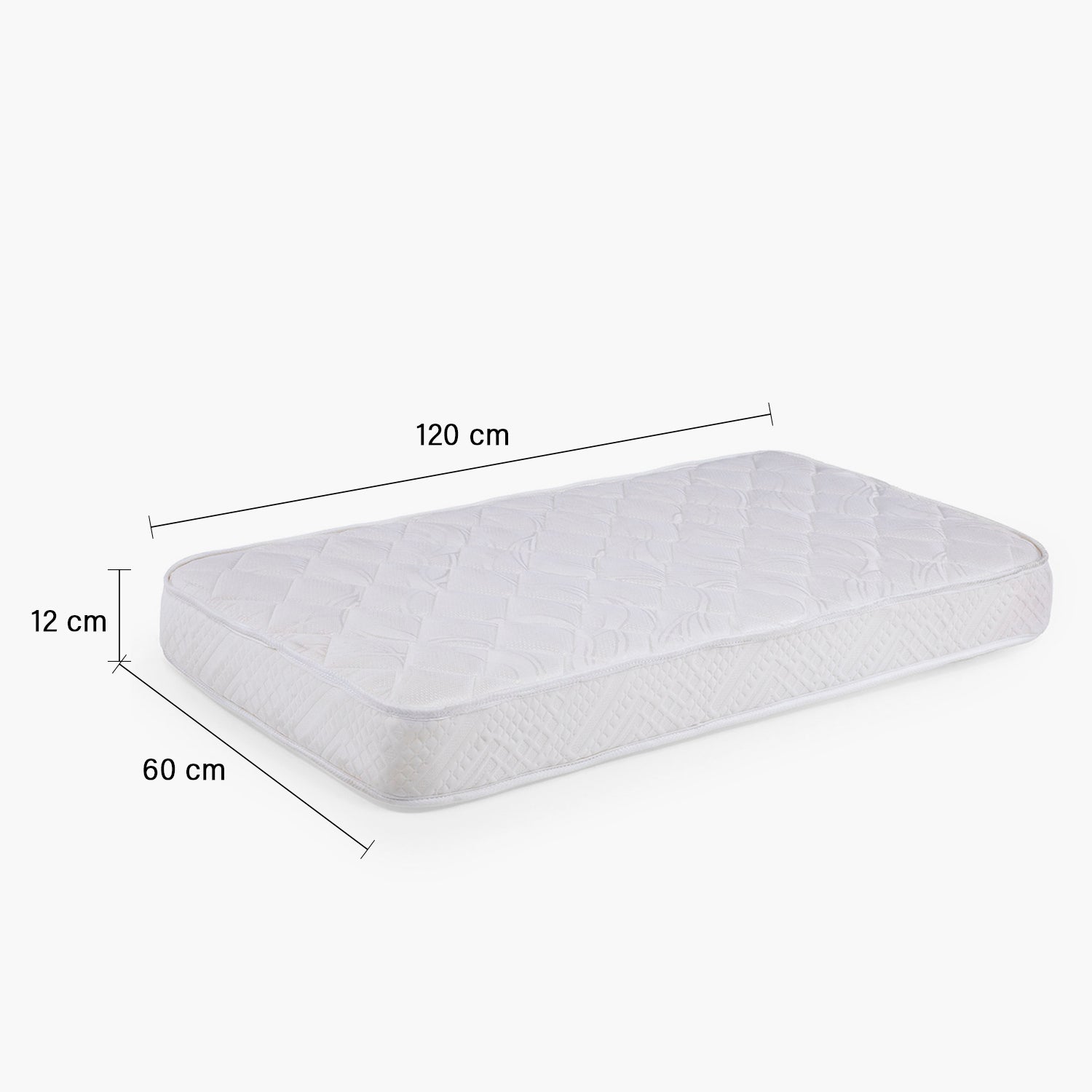 Colchón Infantil Cuna Amalia Blanco 120x60